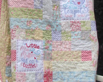 Nursery Rhyme Machine Embroidery Design Easy Baby Quilt | Etsy