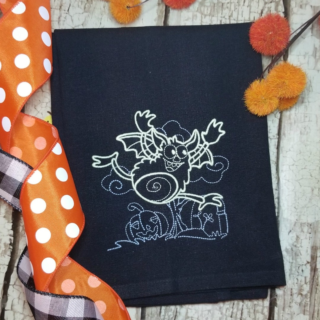 Cute Monster Machine Embroidery Design, Halloween Embroidery Design - Etsy