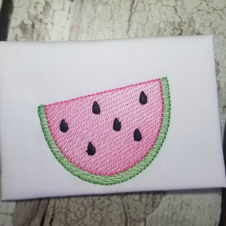 Watermelon Mini Machine Embroidery Design, Mini Sketch Stitch ...