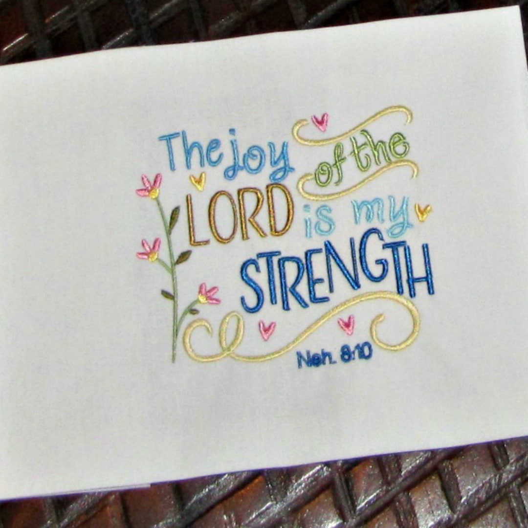 Bible Verse Machine Embroidery Design, Christian Embroidery Design, the ...
