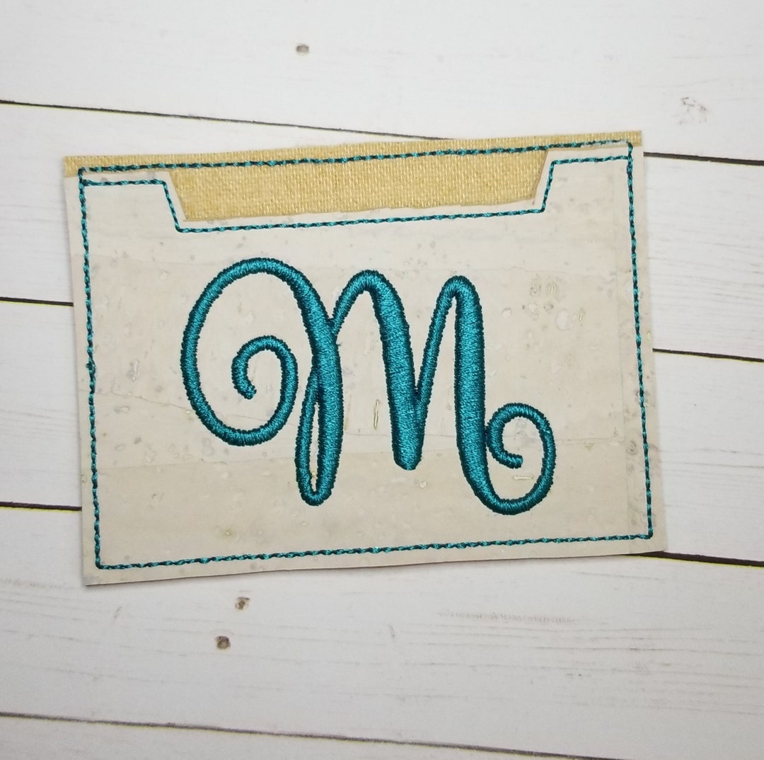In the Hoop Credit Card Holder Machine Embroidery Design, ITH Machine ...