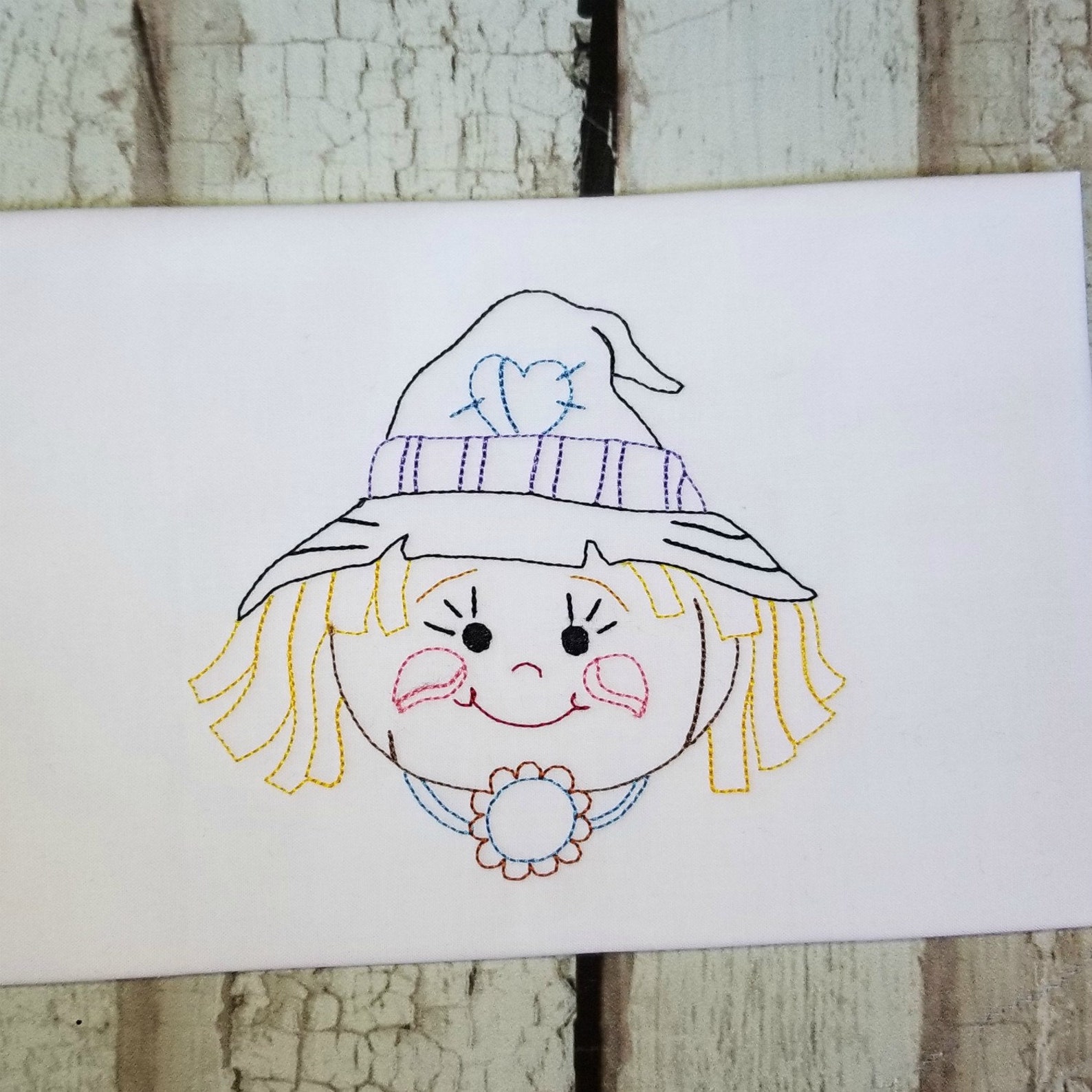 Scarecrow Machine Embroidery Design Halloween Embroidery - Etsy
