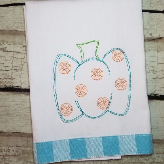 Scribble Pumpkin Machine Embroidery Design Thanksgiving - Etsy