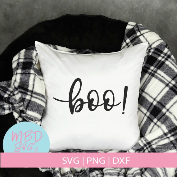 Boo SVG File for Halloween SVG Cut File for Silhouette and | Etsy