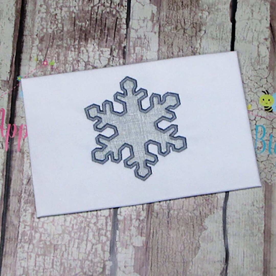 Snowflake Machine Applique Design, Christmas Applique Design, Winter ...