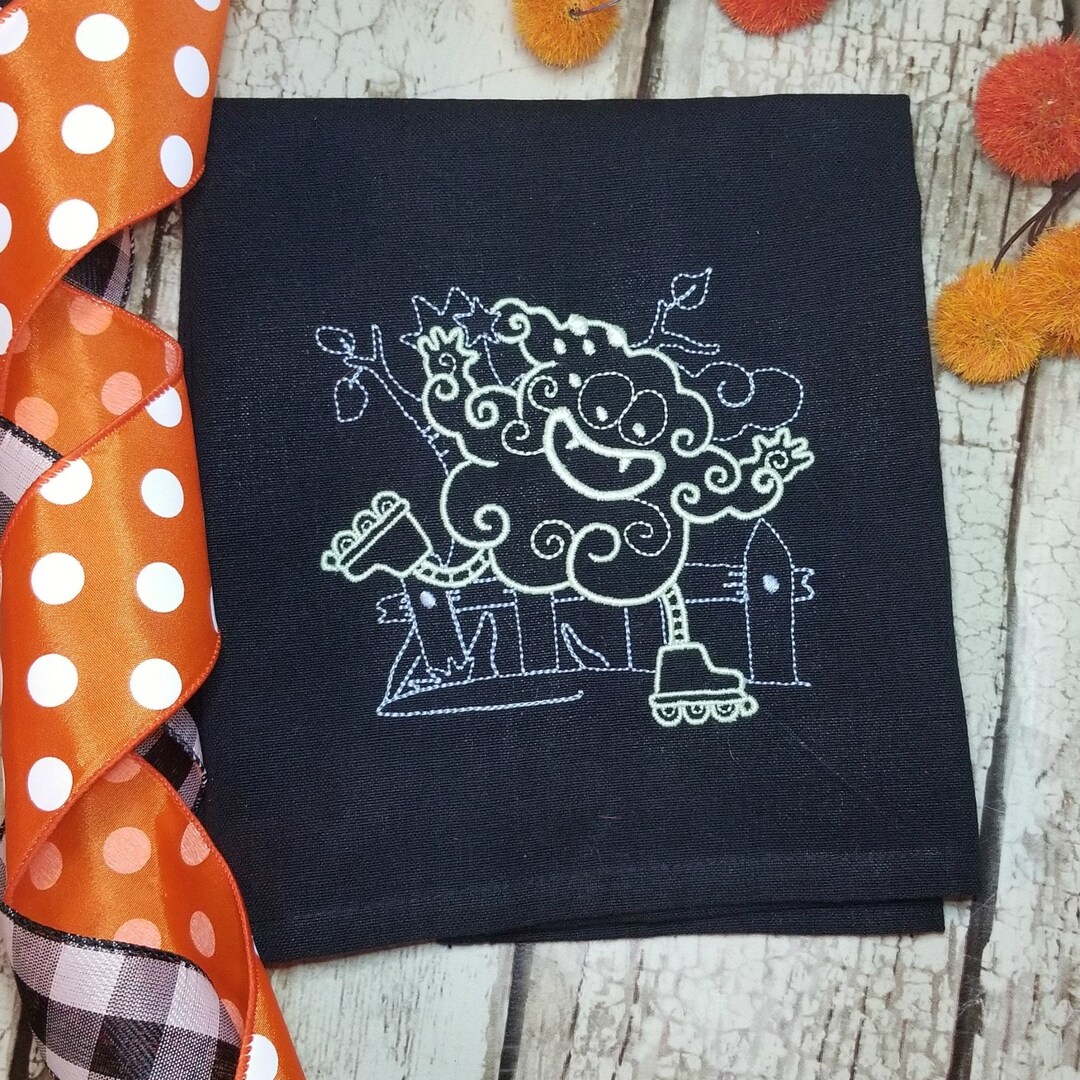 Monster Machine Embroidery Design, Halloween Embroidery Design - Etsy