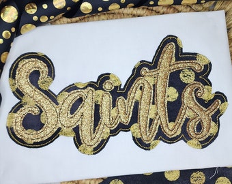 Saints Digital Machine Embroidery Applique Design 6 Size, Saints Team ...