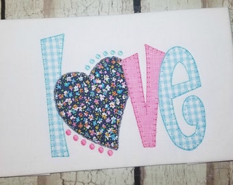 Love Applique Design | Etsy