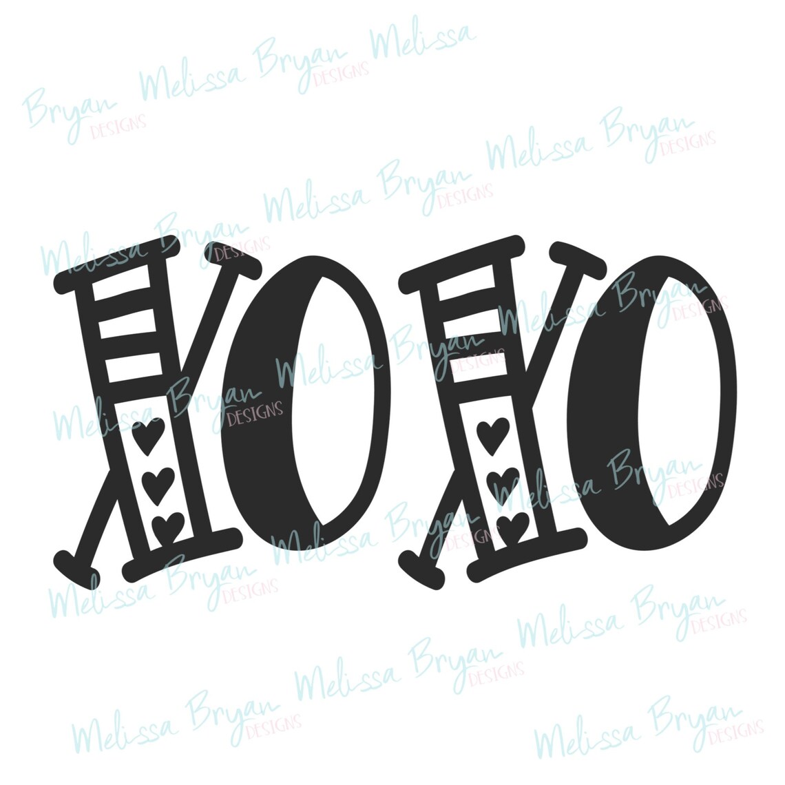 XOXO SVG Valentines Day SVG Cut File for Silhouette and - Etsy