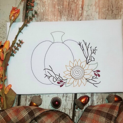 Thanksgiving Turkey Machine Embroidery Design - Etsy