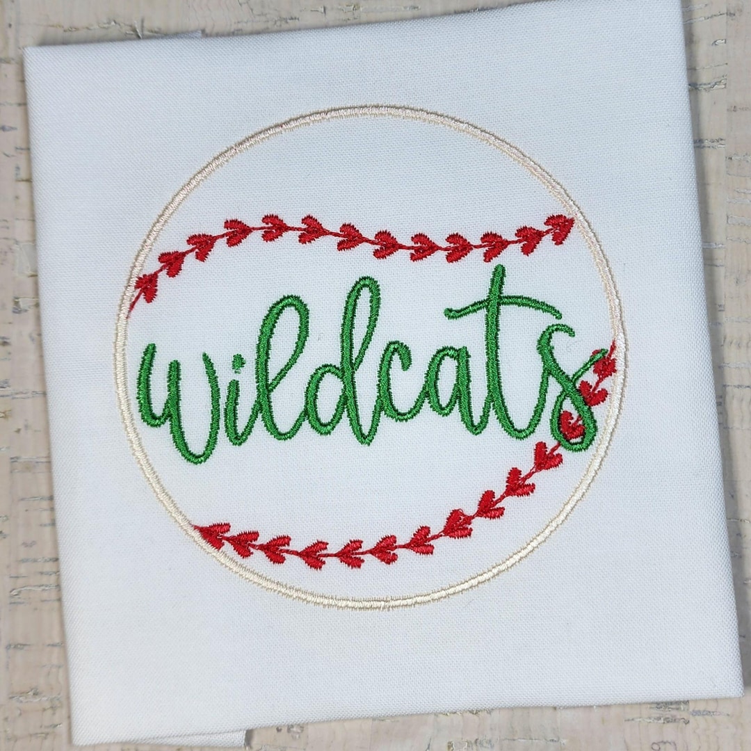 Wildcats Baseball Machine Embroidery Pocket Design 3.75 Inch - Etsy