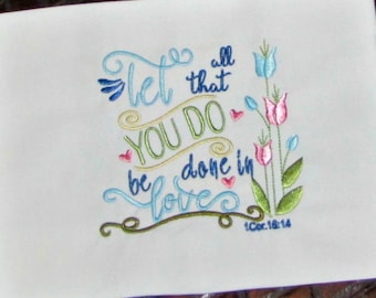 Bible Verse Machine Embroidery Design Christian Embroidery | Etsy