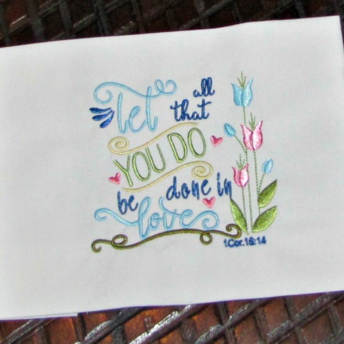 Bible Verse Machine Embroidery Design Christian Embroidery - Etsy