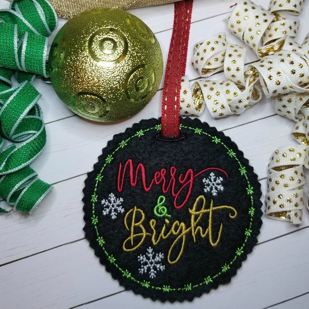 In the Hoop Christmas Embroidery Design, ITH Gift Tag Machine ...