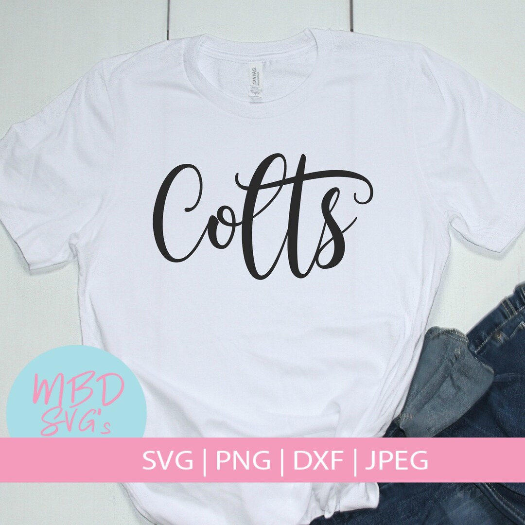 Colts SVG, Football SVG Cut File for Silhouette and Cricut, Digital ...
