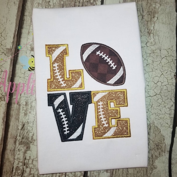 Football Applique - Etsy