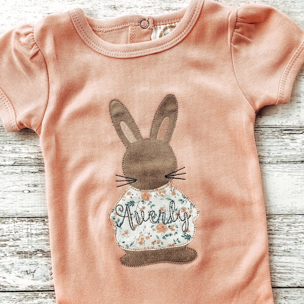 Rabbit Applique - Etsy
