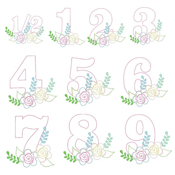 Floral Embroidery Applique - Etsy