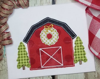 Barn Applique Design - Etsy
