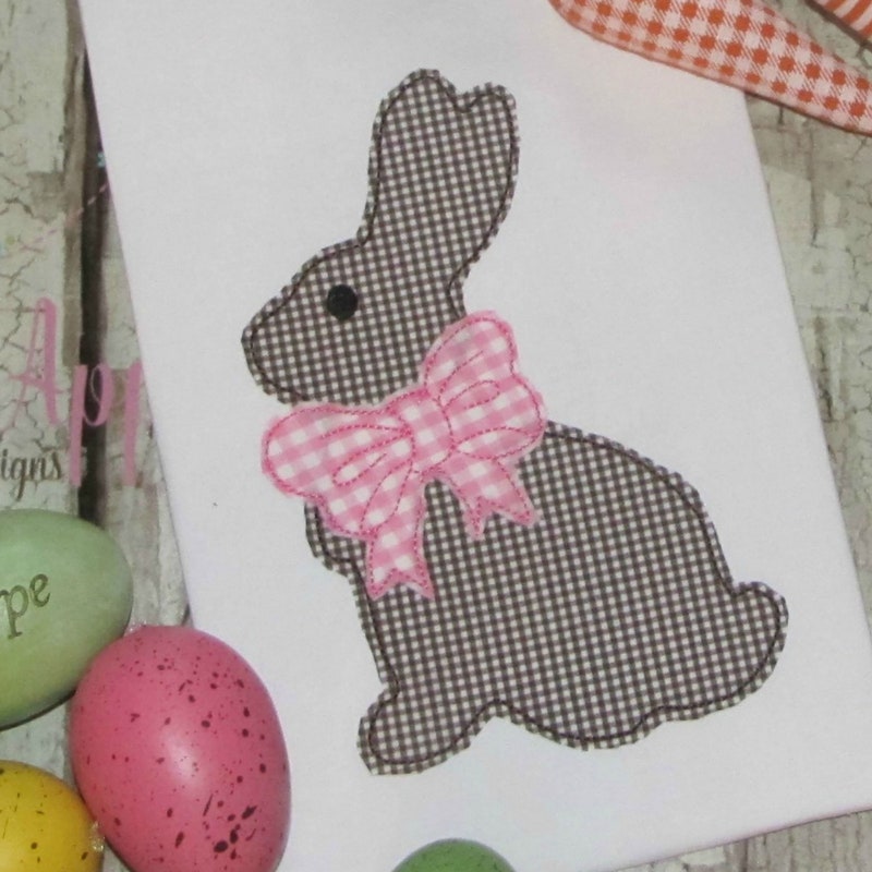 Bunny Applique - Etsy