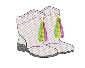Marching Boots, Mardi Gras Machine Applique Design, NOLA Carnival - Etsy