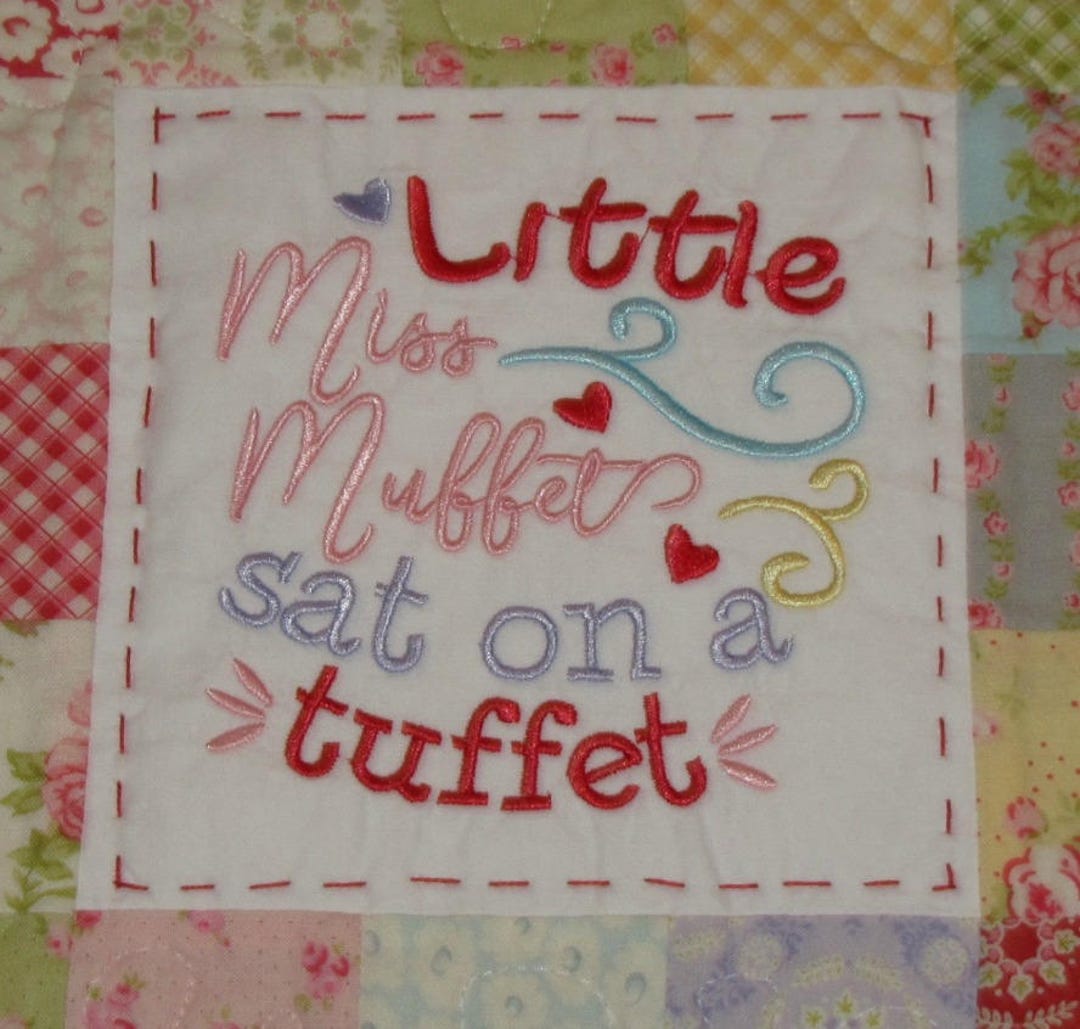 Nursery Rhyme Machine Embroidery Design, Easy Baby Quilt Pattern ...