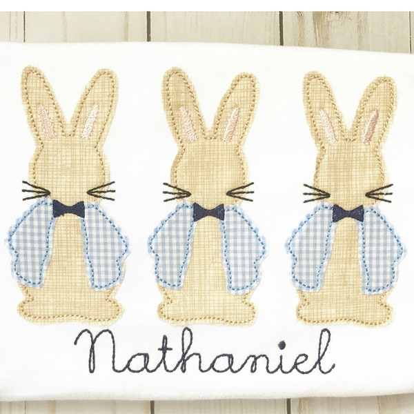 Bunny Applique - Etsy