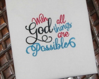 Bible Verse Machine Embroidery Design Christian Embroidery | Etsy