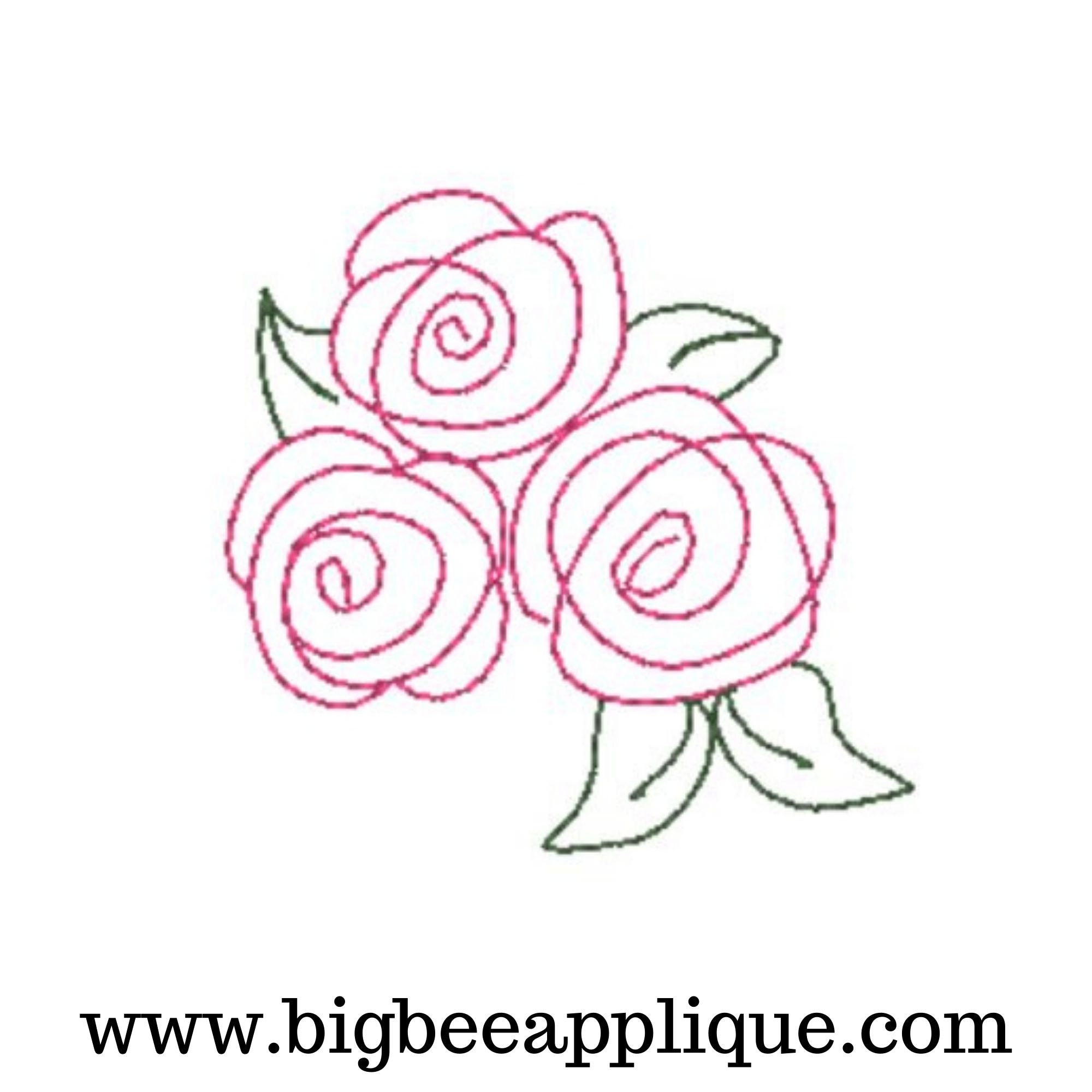 Vintage Rose Machine Embroidery Design Flower Embroidery - Etsy
