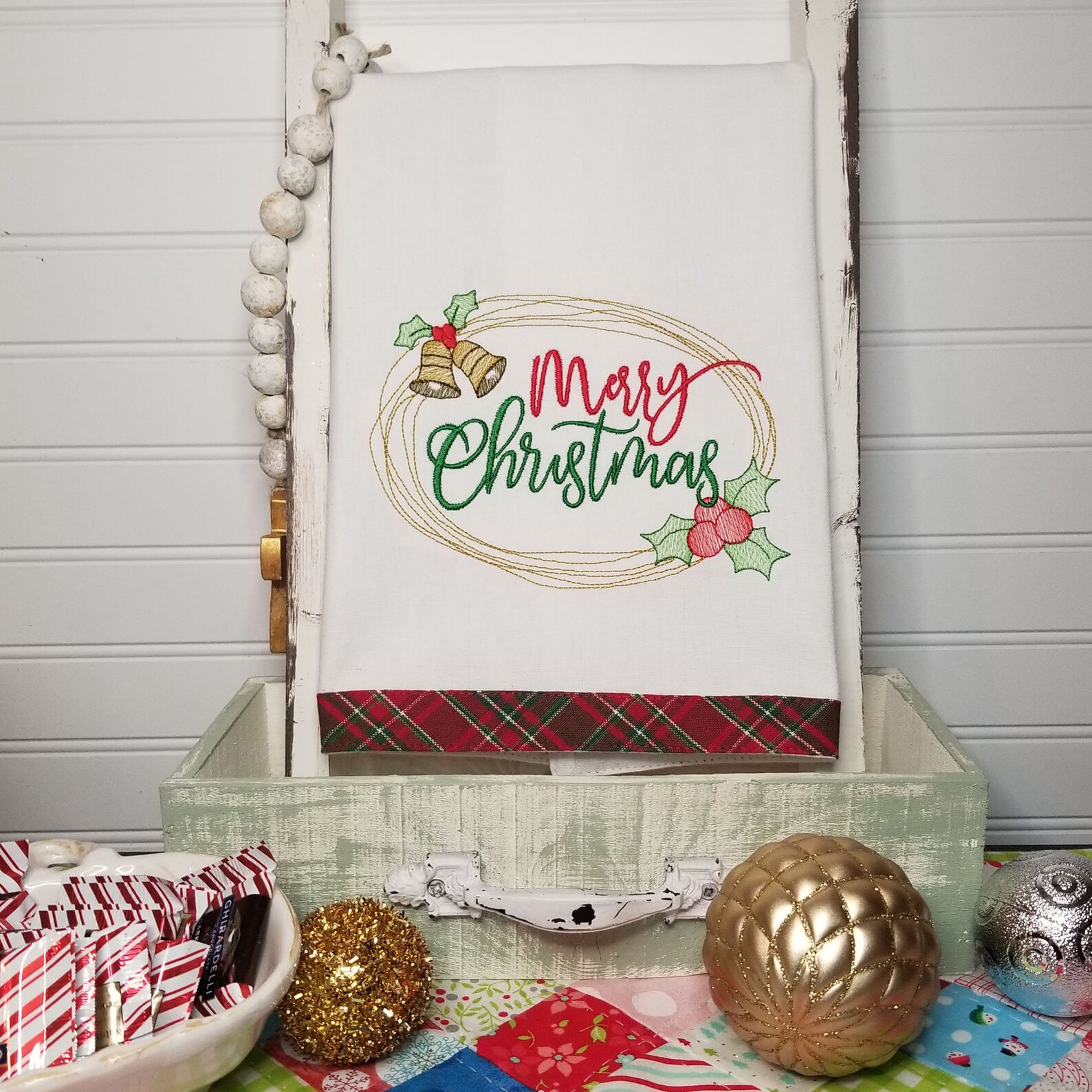 Christmas Frame Machine Embroidery Design Set Holly - Etsy