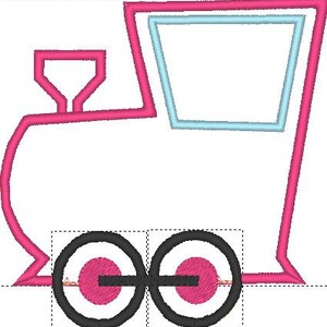 Train Applique Design, Machine Applique, Machine Embroidery, Applique ...
