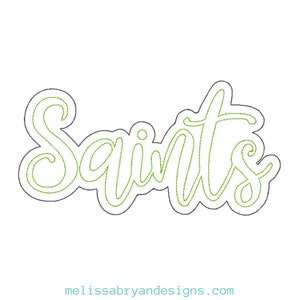 Saints Double Applique Design File - Etsy