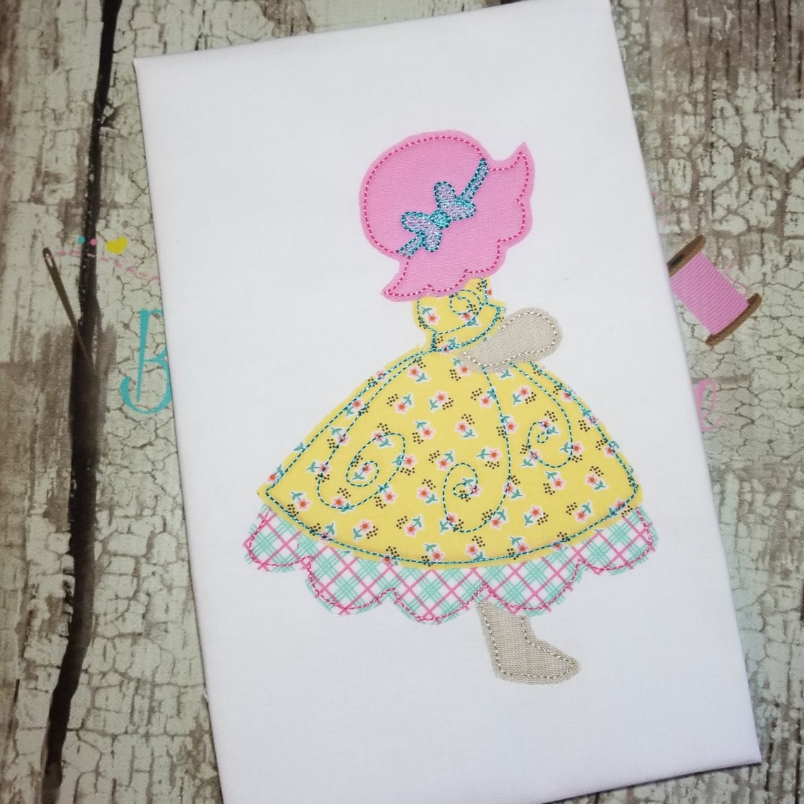 Sunbonnet Sue Machine Applique Design Digital Download - Etsy