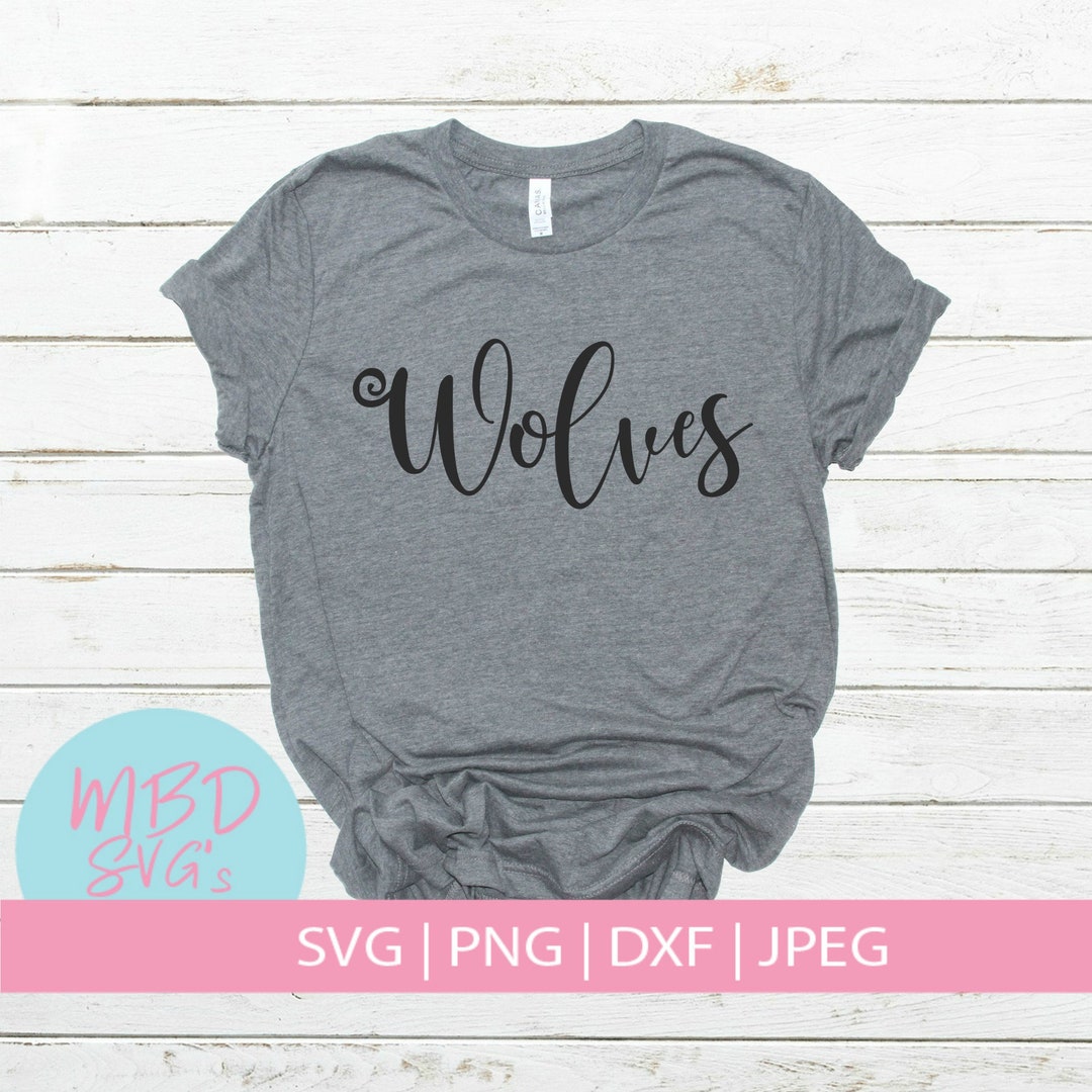 Wolves SVG, Sports Team SVG for Silhouette and Cricut Cut File, Digital ...