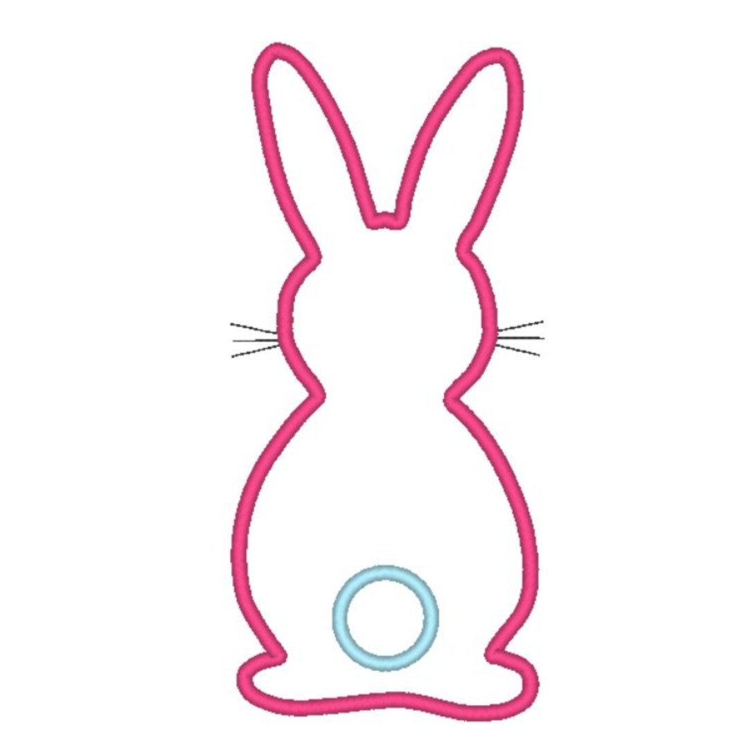 Easter Bunny Machine Applique Design, Digital Download - Etsy
