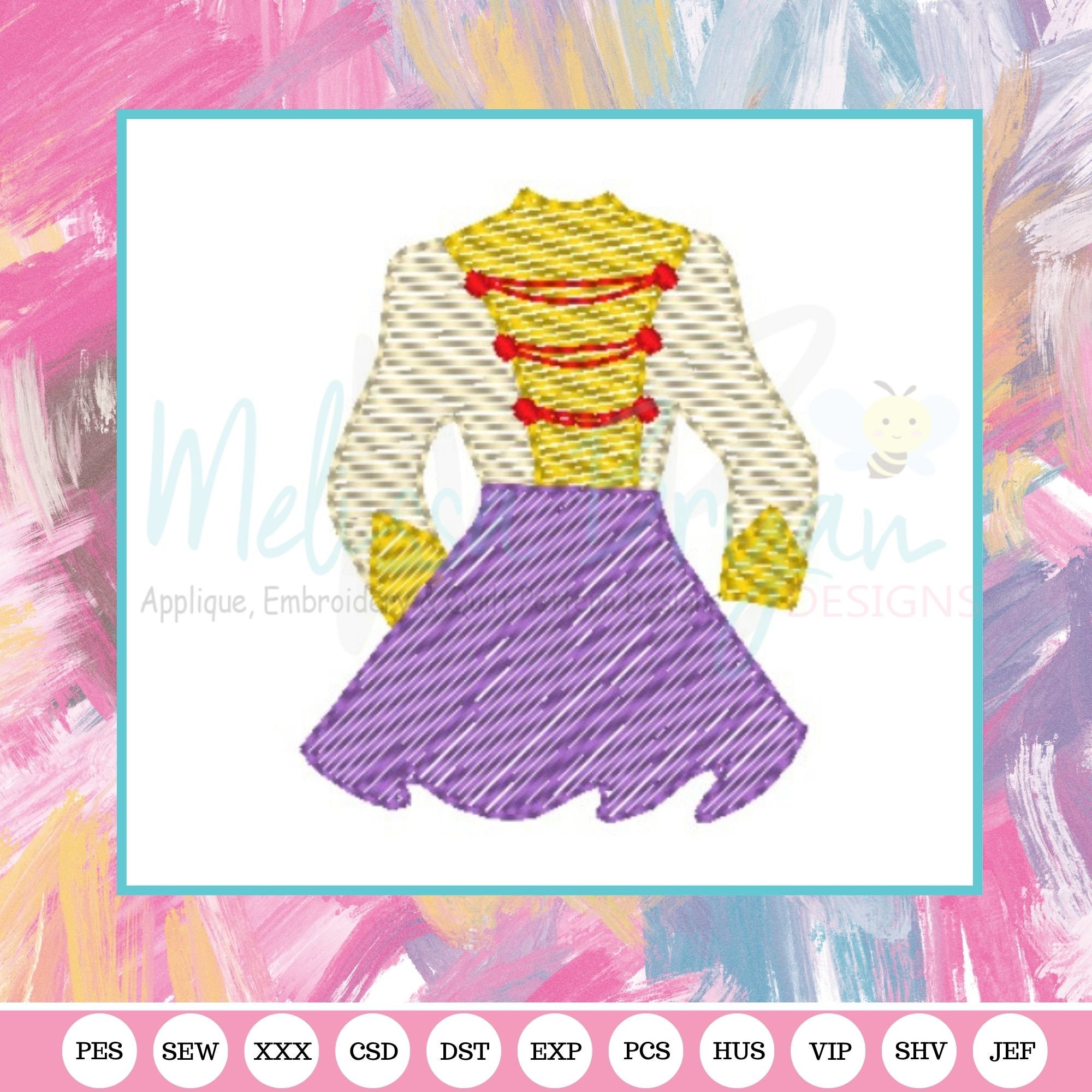 Majorette Machine Embroidery Design, Dance Line Mini Sketch Stitch - Etsy