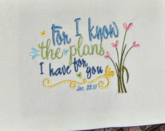 Bible Verse Machine Embroidery Design Christian Embroidery | Etsy