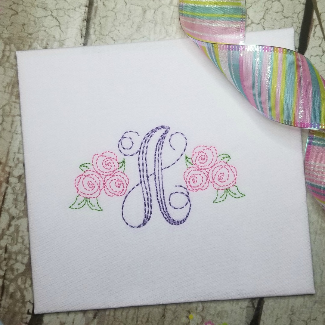 Vintage Rose Machine Embroidery Design, Flower Embroidery Design, Mini ...