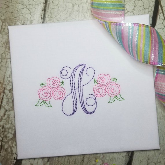 Vintage Rose Machine Embroidery Design Flower Embroidery - Etsy