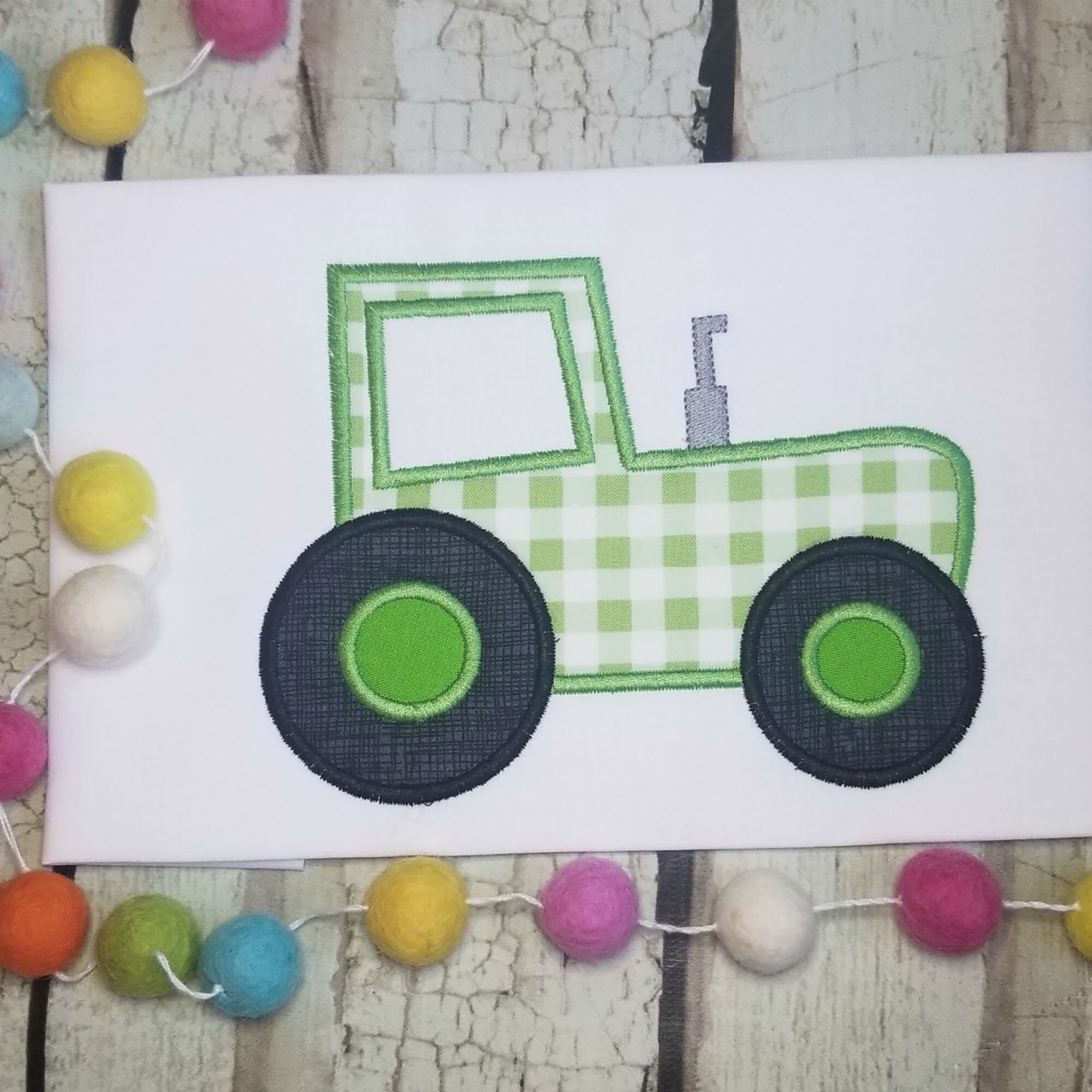 Tractor Machine Applique Design Farm Applique Design - Etsy
