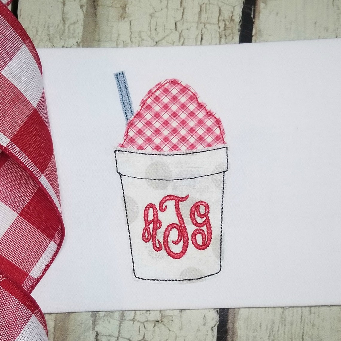 Snowball Machine Applique Design, Summer Monogram Embroidery - Etsy
