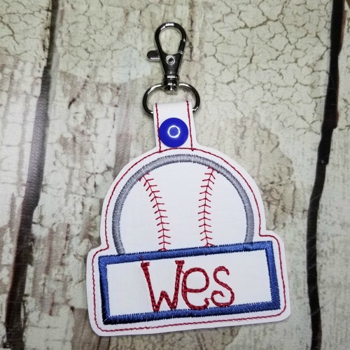 Basketball Snap Tab Embroidery Design in the Hoop Key Fob - Etsy