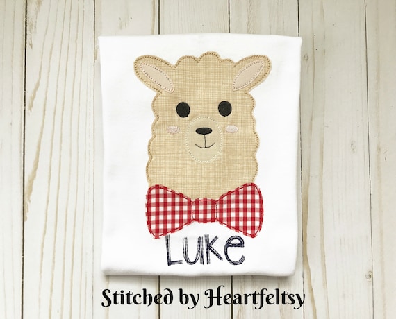 Llama Applique Design Machine Applique Design Boy Applique | Etsy