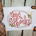 Give Thanks Machine Embroidery Design Thanksgiving Embroidery | Etsy