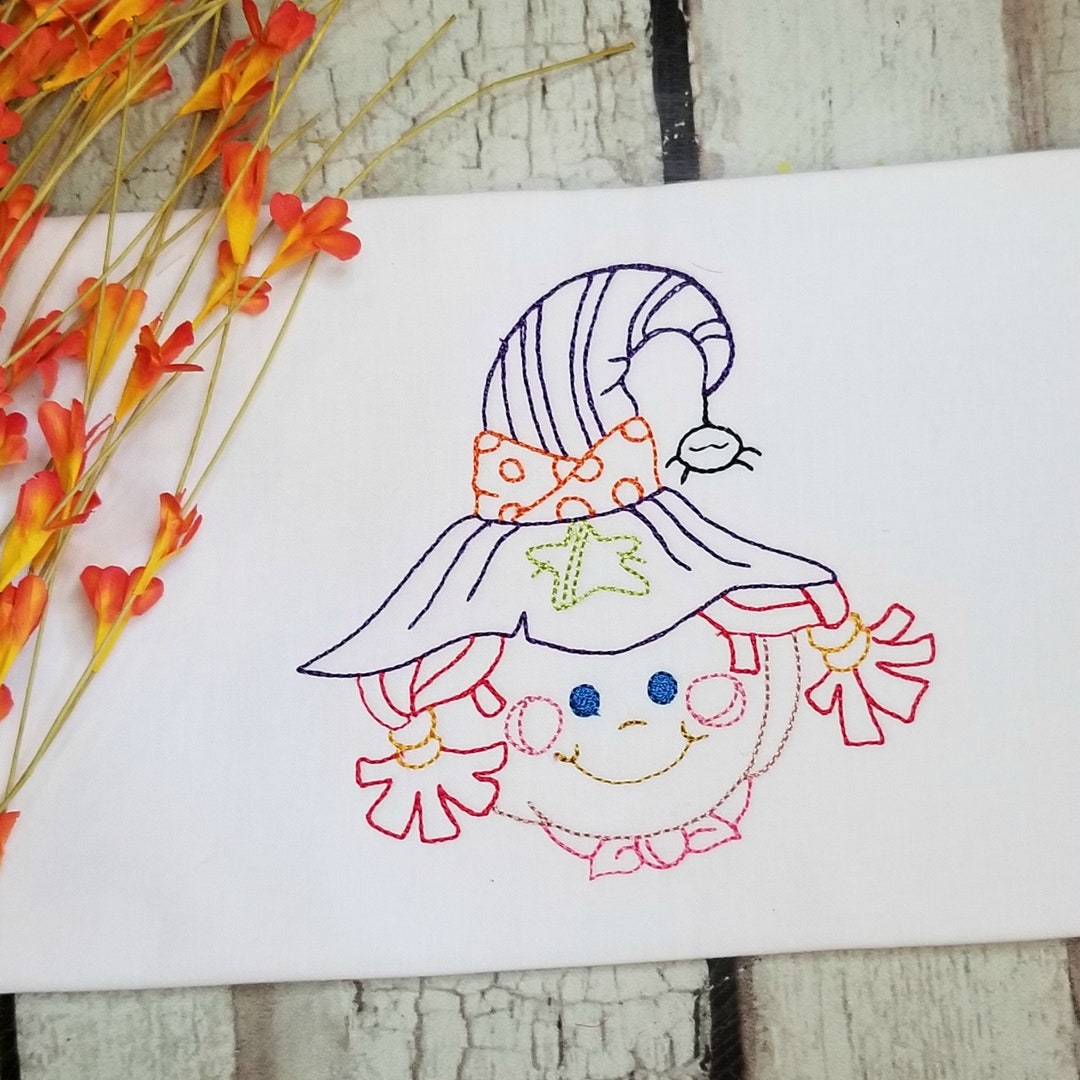 Scarecrow Machine Embroidery Design, Halloween Embroidery Design, Fall ...