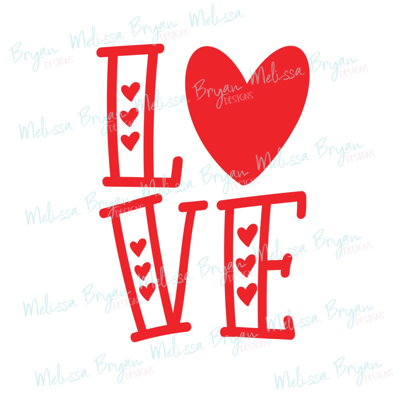 Love SVG Valentines Day SVG Cut File for Silhouette and - Etsy