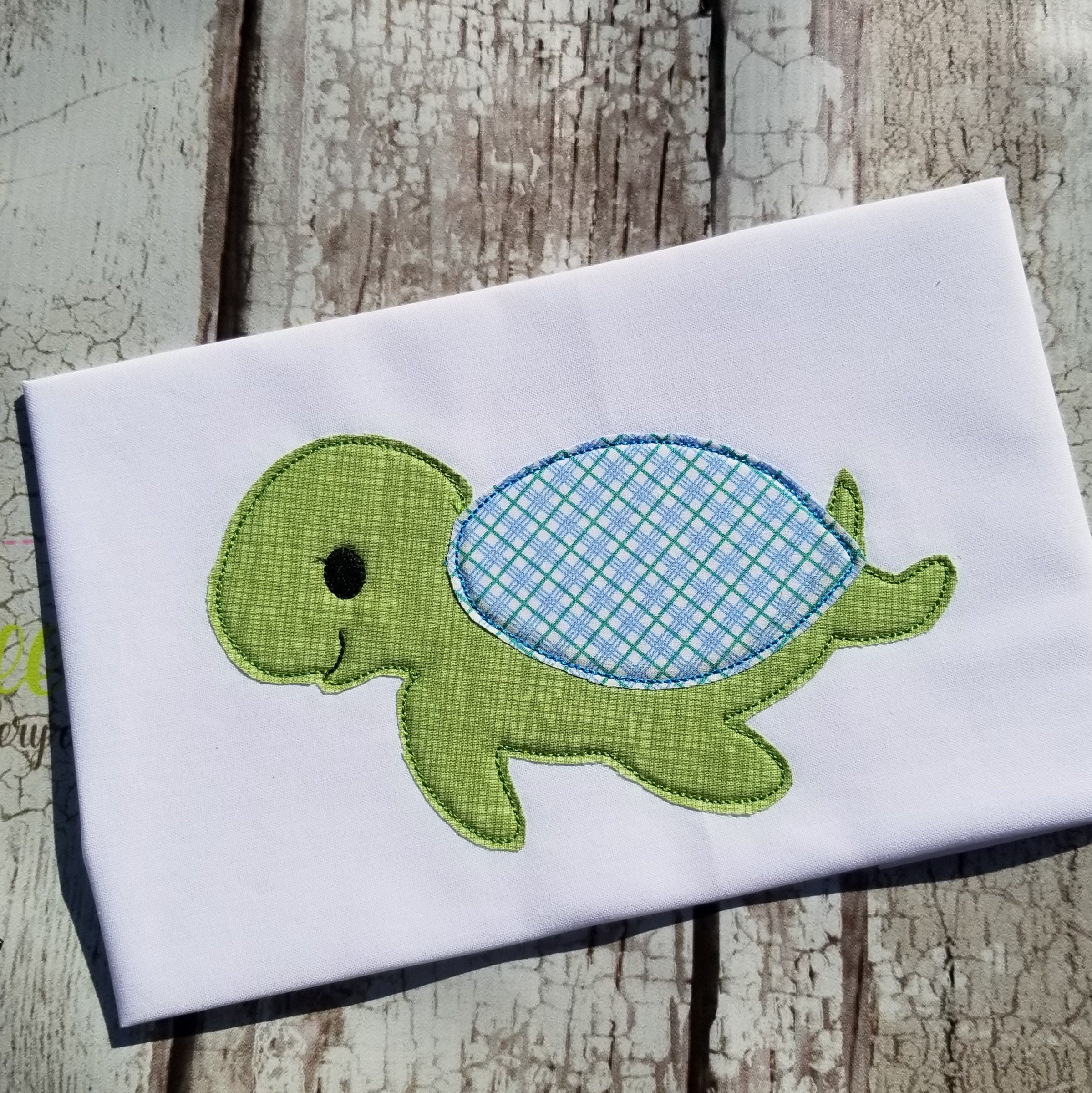 Sea Turtle Machine Applique Design Beach Applique Design - Etsy