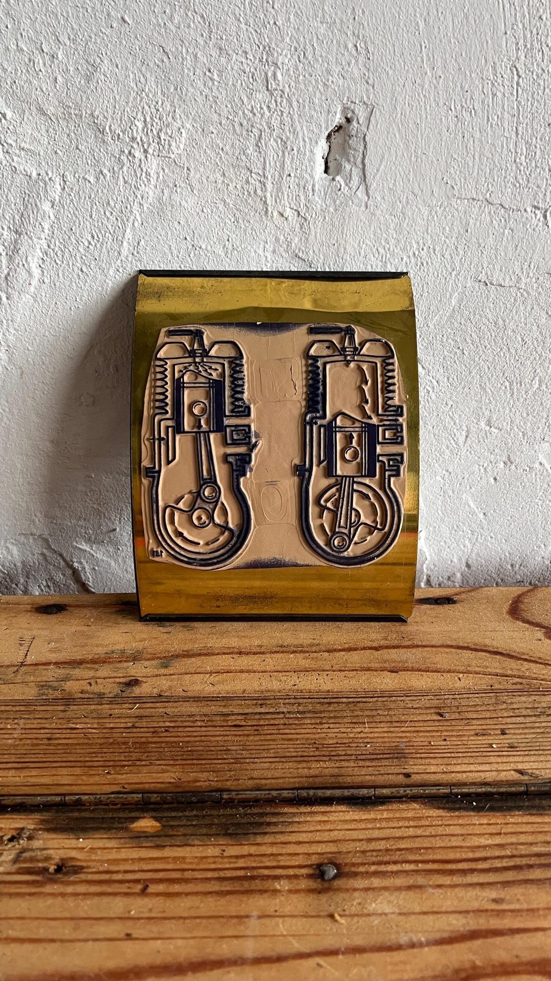 Stempel Zweitaktmotor Vintage Motor Mit Wiegestempel - Etsy