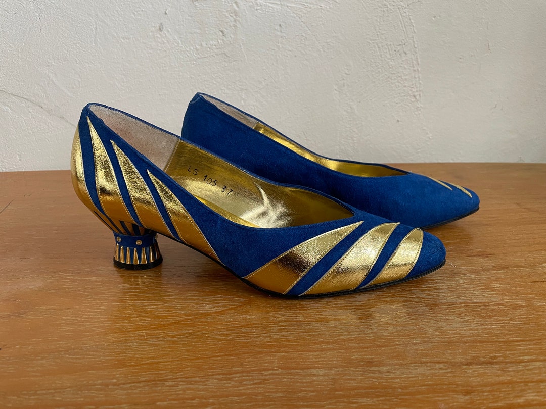 Original Lola Shoes From Lina Miles Boutique Size 37 Vintage Shoes Gold ...