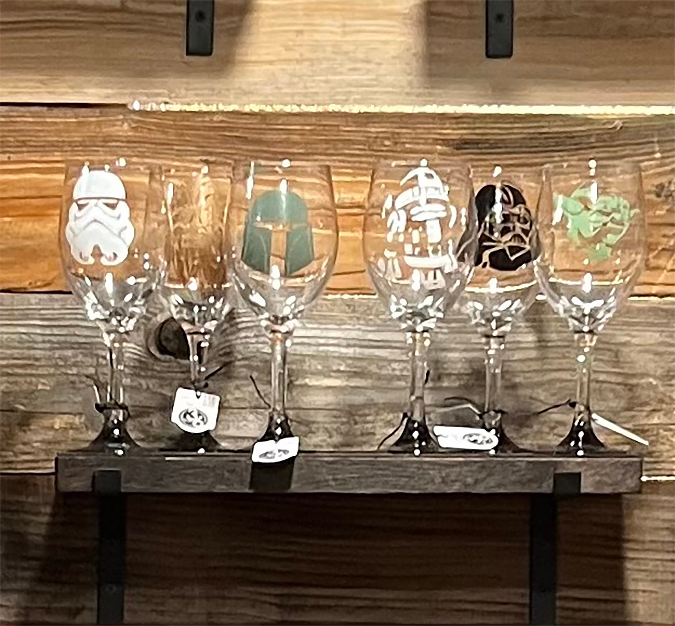 Star Wars Inspired Wine Glasses Wine Glasses Set of 6 - Etsy